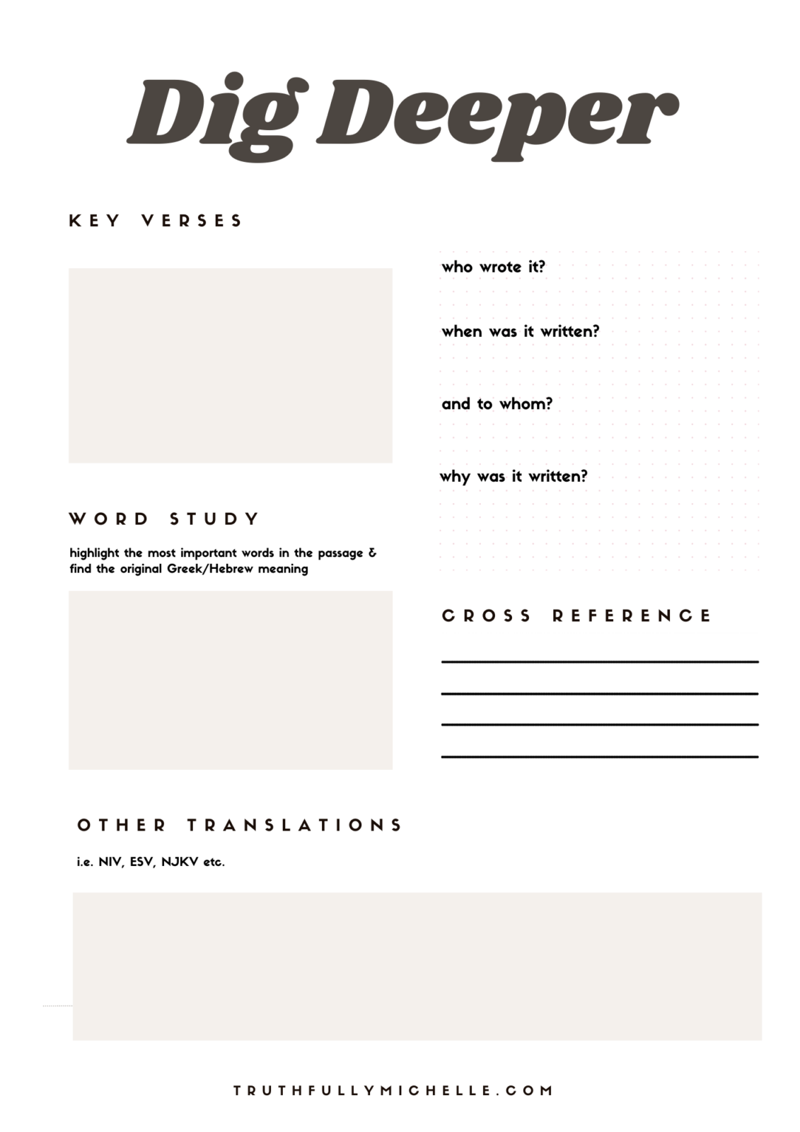 The Ultimate Printable Bible Study Planner Template Bundle