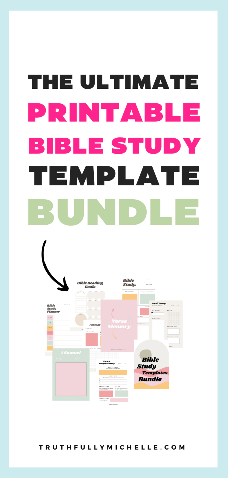 The Ultimate Printable Bible Study Planner Template Bundle