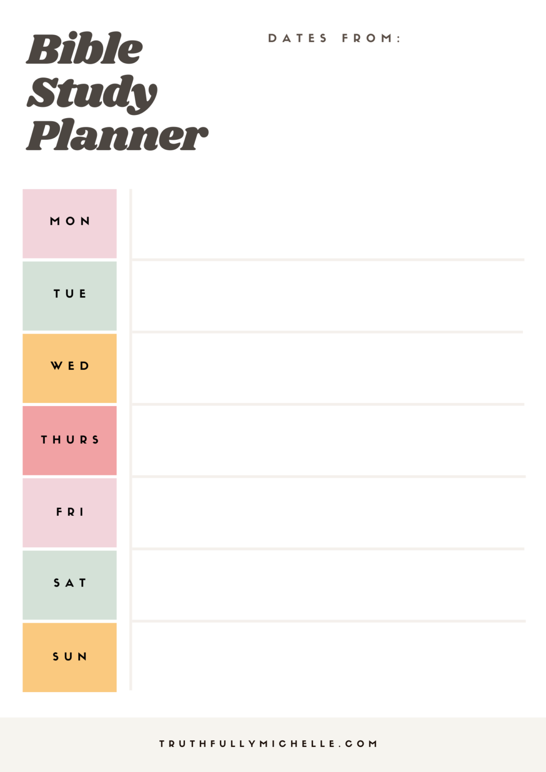 The Ultimate Printable Bible Study Planner Template Bundle